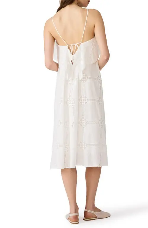Steve Madden Flavia Lace Trim Midi Dress