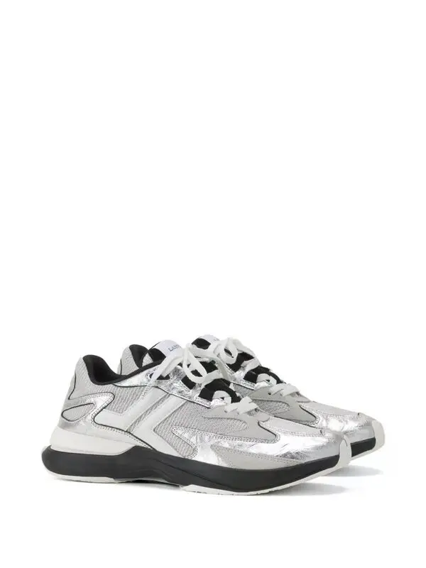 LANVIN Metallic Paneled Sneakers