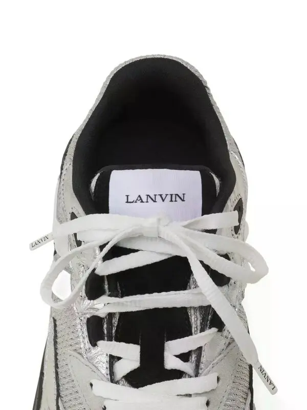 LANVIN Metallic Paneled Sneakers