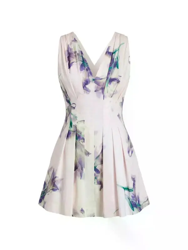 NICHOLAS Elvira Floral Print Mini Dress - Pink