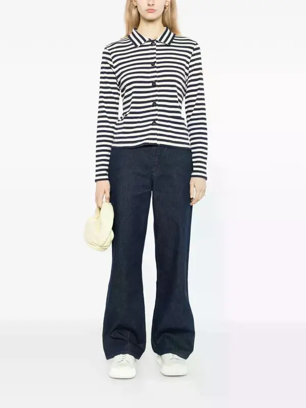 AGNES B. Striped Cardigan