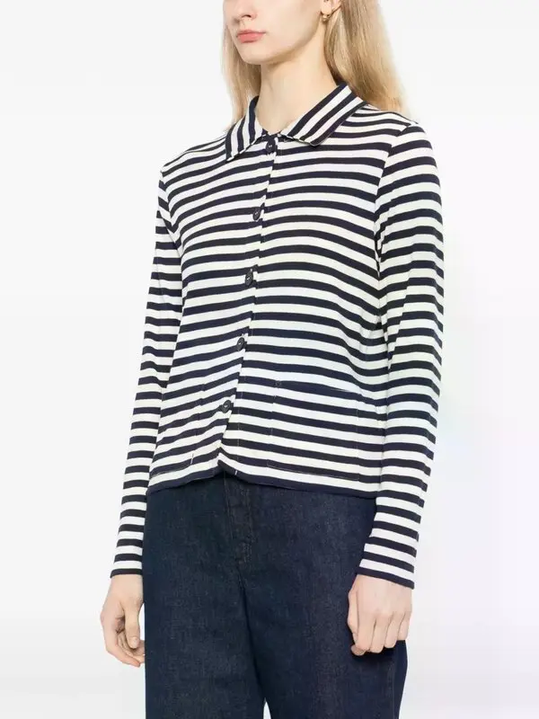AGNES B. Striped Cardigan