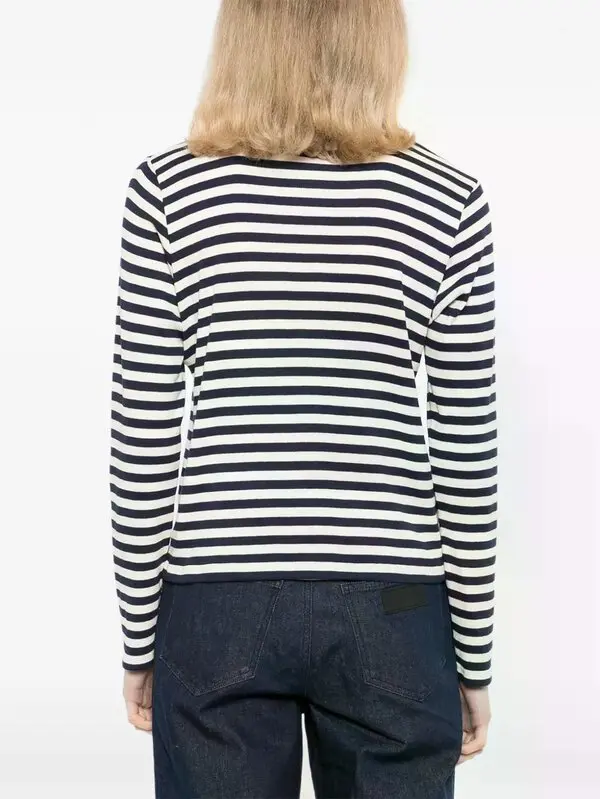 AGNES B. Striped Cardigan