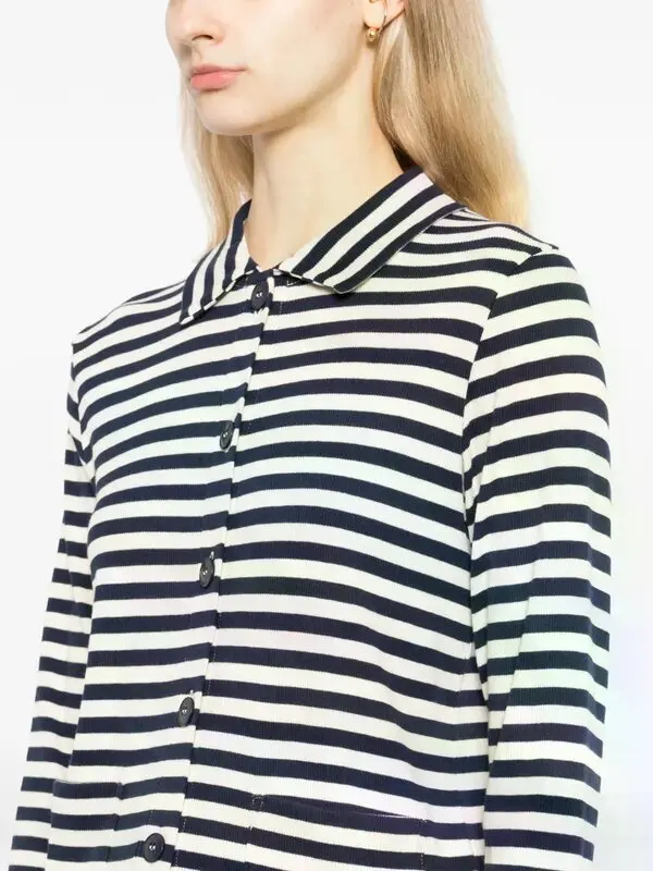 AGNES B. Striped Cardigan