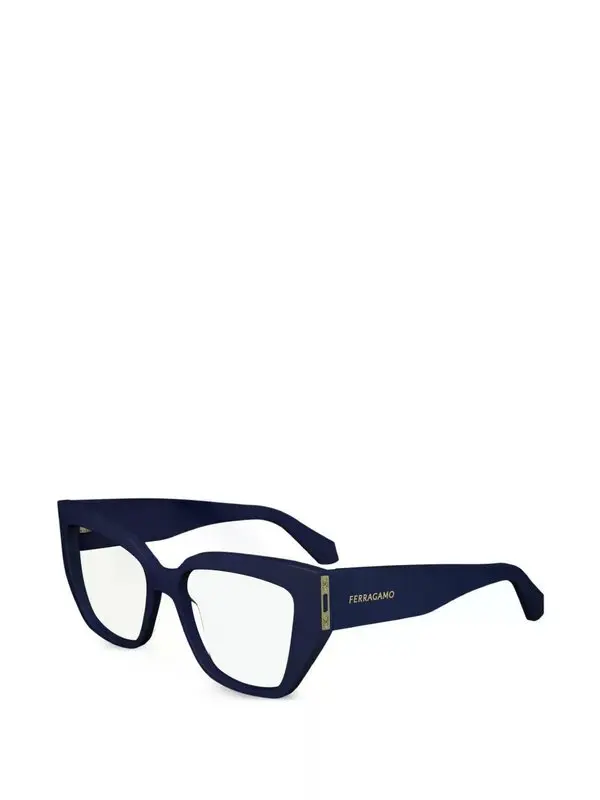 FERRAGAMO D Frame Eyeglasses - Blue