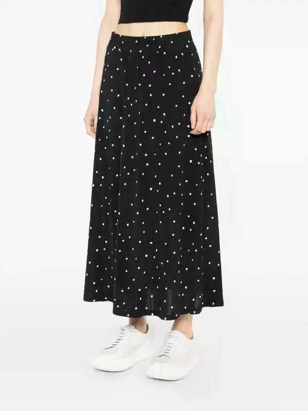 AGNES B. Midi Skirt With Polka Dot Print