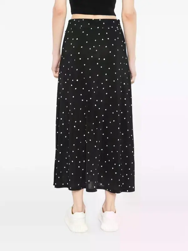 AGNES B. Midi Skirt With Polka Dot Print