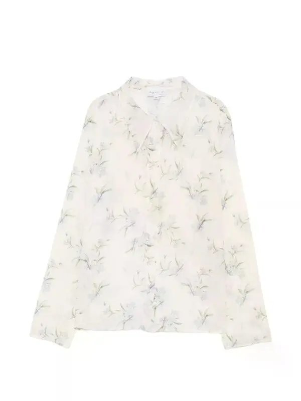 AGNES B. Floral Print Shirt