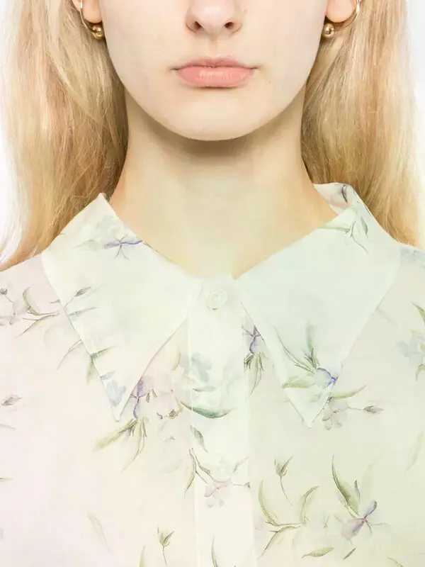 AGNES B. Floral Print Shirt