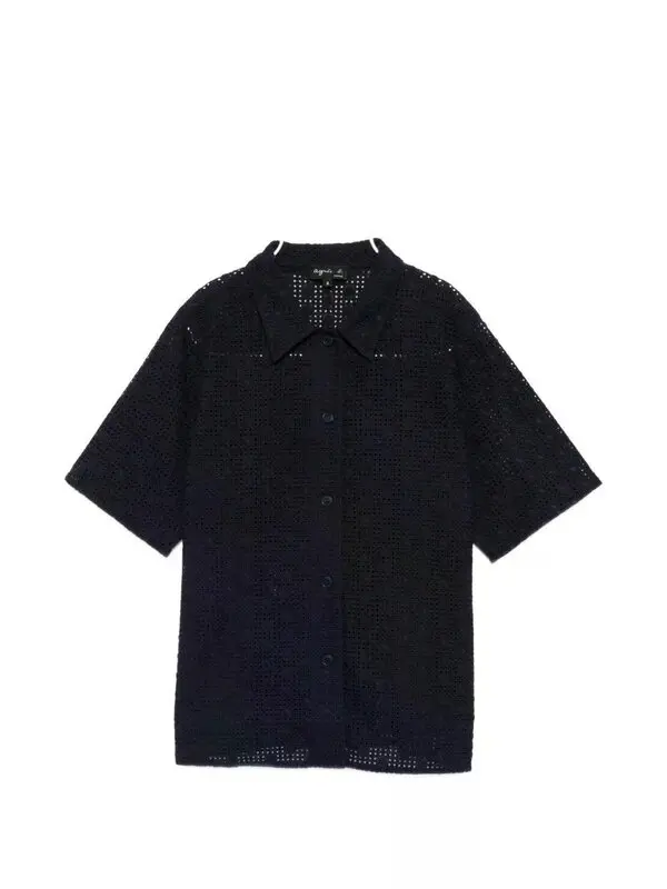 AGNES B. Geometric Motif Shirt
