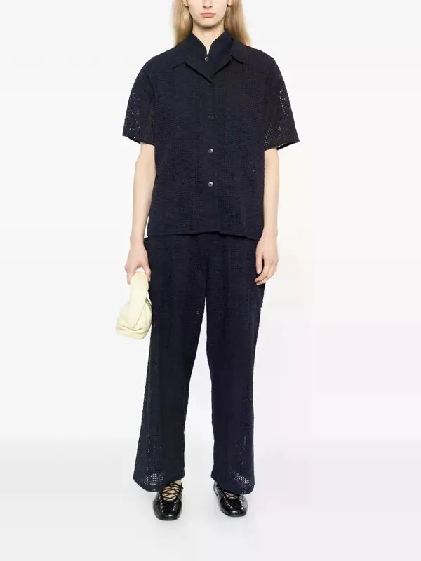 AGNES B. Geometric Motif Shirt