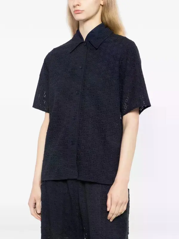 AGNES B. Geometric Motif Shirt