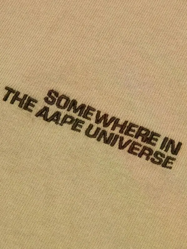 AAPE BY *A BATHING APE Moonface Logo Patch T-shirt