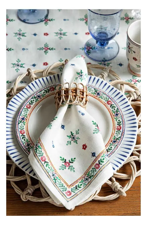 JULISKA Heidi Set Of 4 Linen Napkins