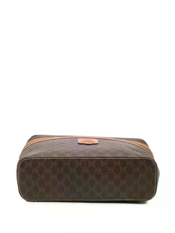 Celine 20th Century Macadam Coated Canvas Vanity Bag