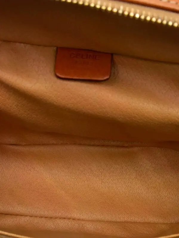 Celine 20th Century Macadam Coated Canvas Vanity Bag