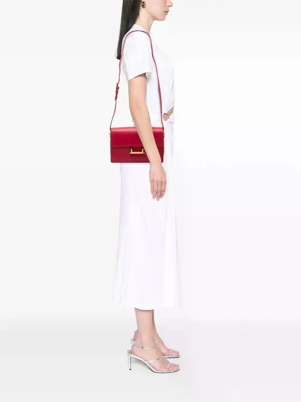 Saint Laurent 2010-2025 Medium Leather Lulu Crossbody Bag - Pink