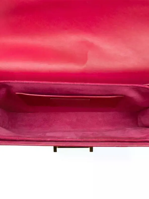 Saint Laurent 2010-2025 Medium Leather Lulu Crossbody Bag - Pink