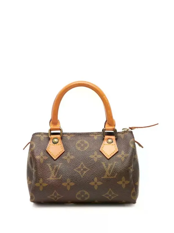 LOUIS VUITTON 1991 Monogram Mini Speedy Hl Satchel - Brown