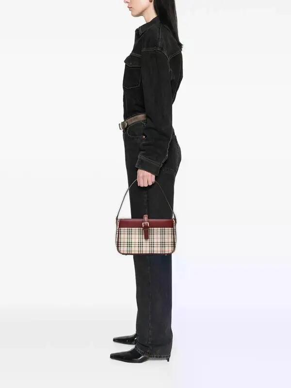 Burberry House Check Canvas Shoulder Bag