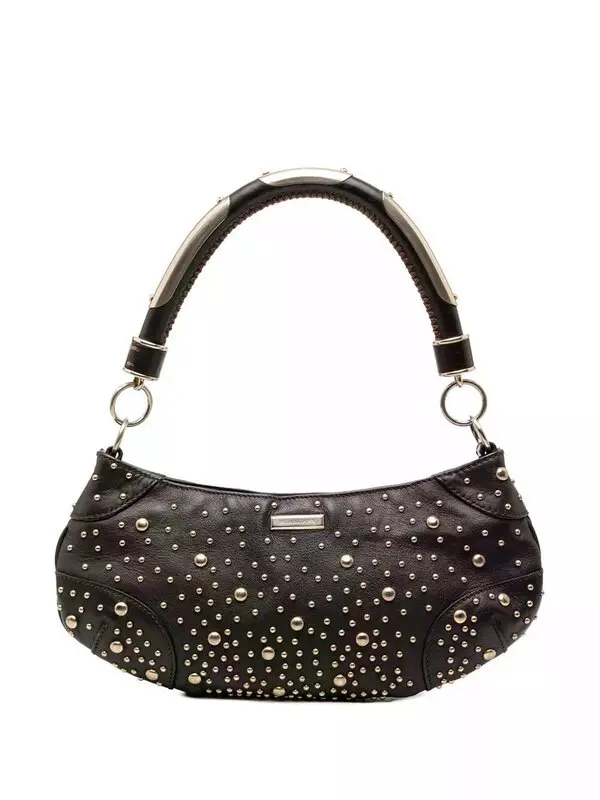 Burberry Studded Calfskin Cadet Satchel