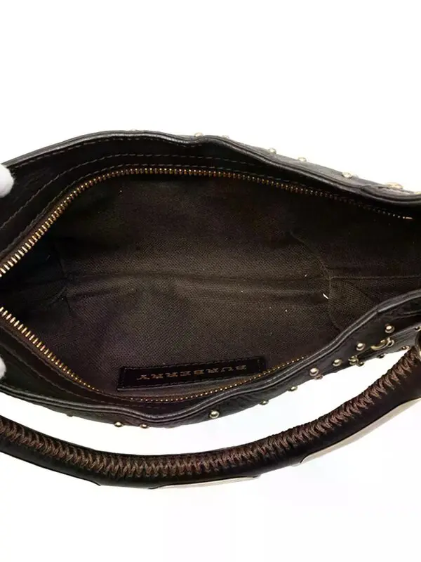 Burberry Studded Calfskin Cadet Satchel