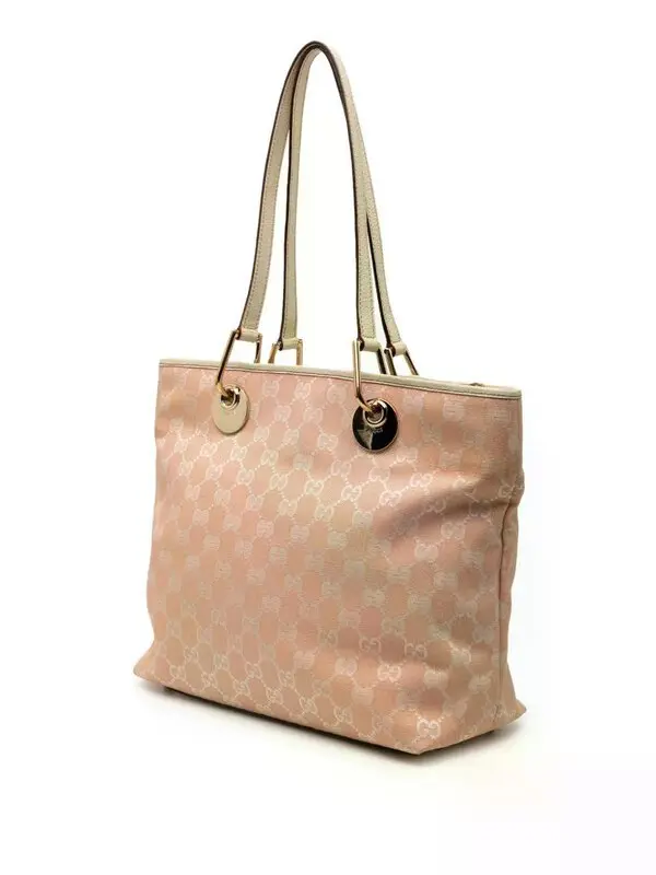 Gucci Gg Canvas Eclipse Tote Bag - Pink