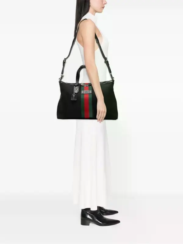 Gucci Techno Canvas Web Travel Bag