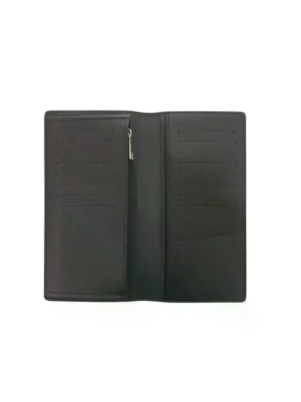 LOUIS VUITTON 2024 Blason Calfskin Monogram Brazza Bifold Wallet Long Wallets - Black