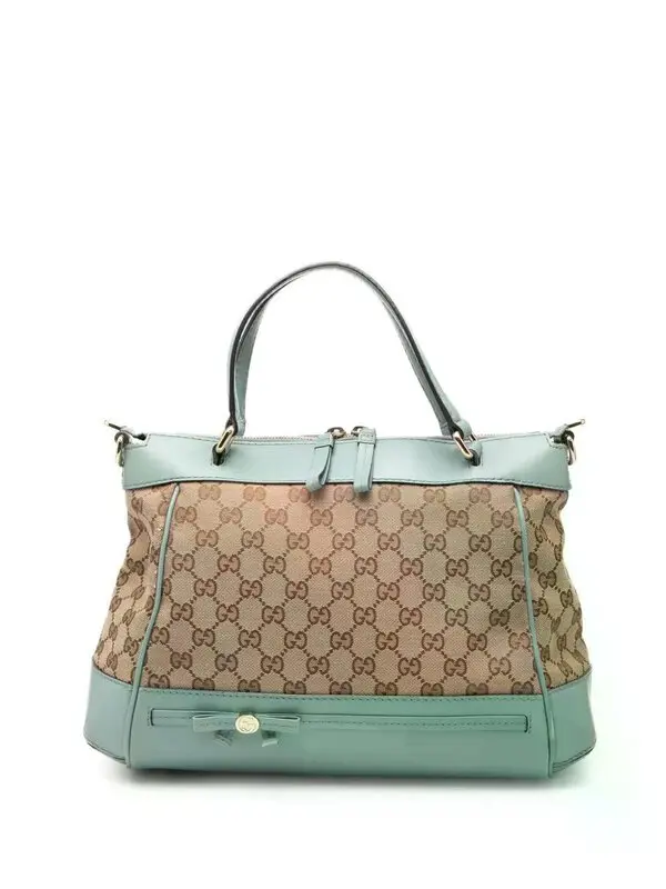 Gucci Gg Canvas Mayfair Satchel - Neutrals