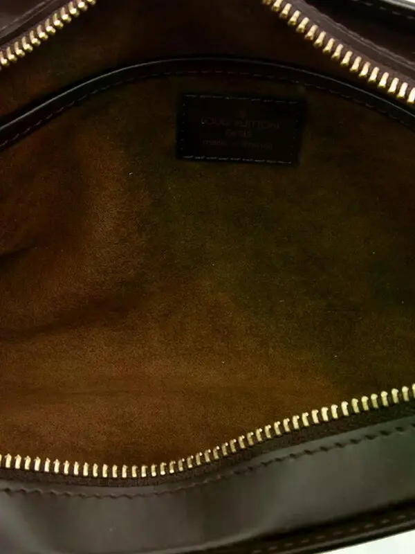 LOUIS VUITTON Damier Ebene Saint Louis Pochette Clutch Bag - Brown