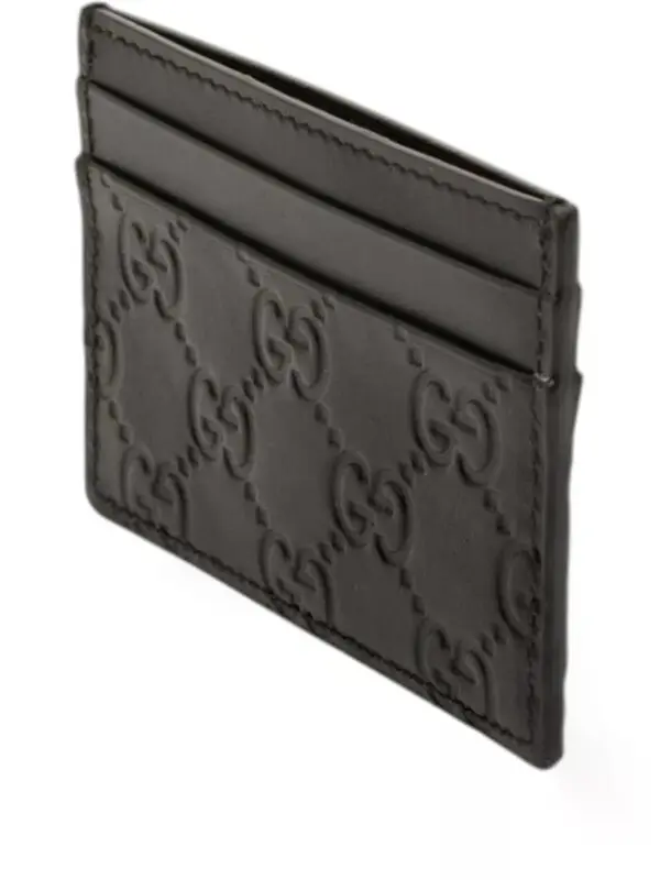Gucci 2000-2015 Guccissima Card Holder - Black
