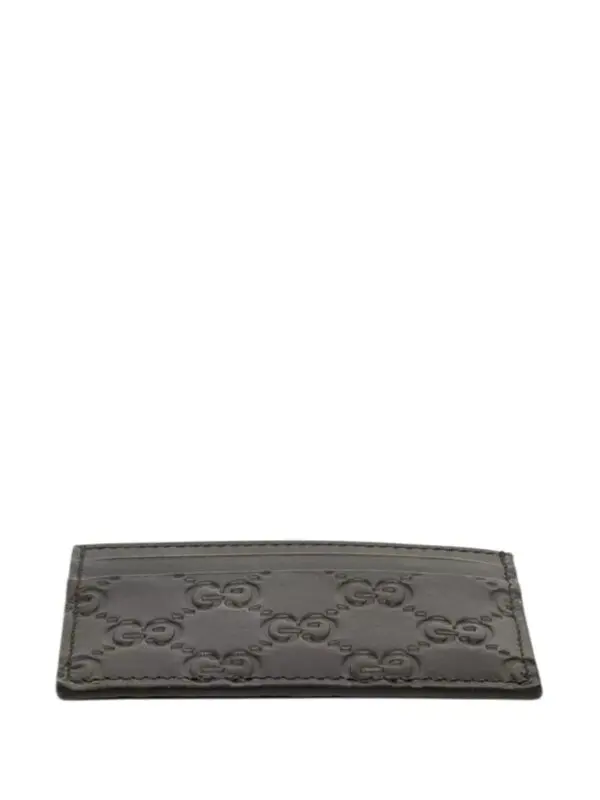 Gucci 2000-2015 Guccissima Card Holder - Black