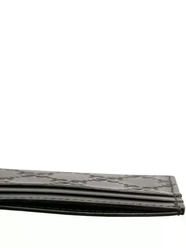 Gucci 2000-2015 Guccissima Card Holder - Black