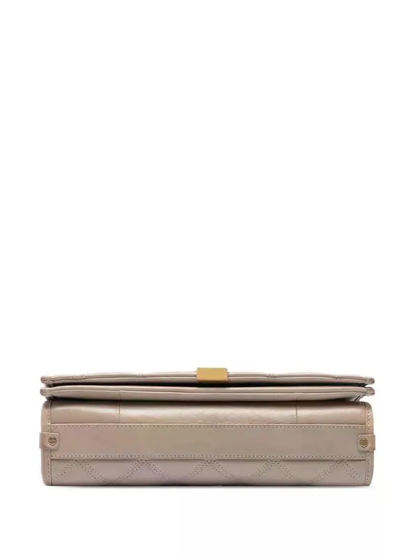Saint Laurent Mini Quilted Lambskin Becky Chain Shoulder Bag - Brown