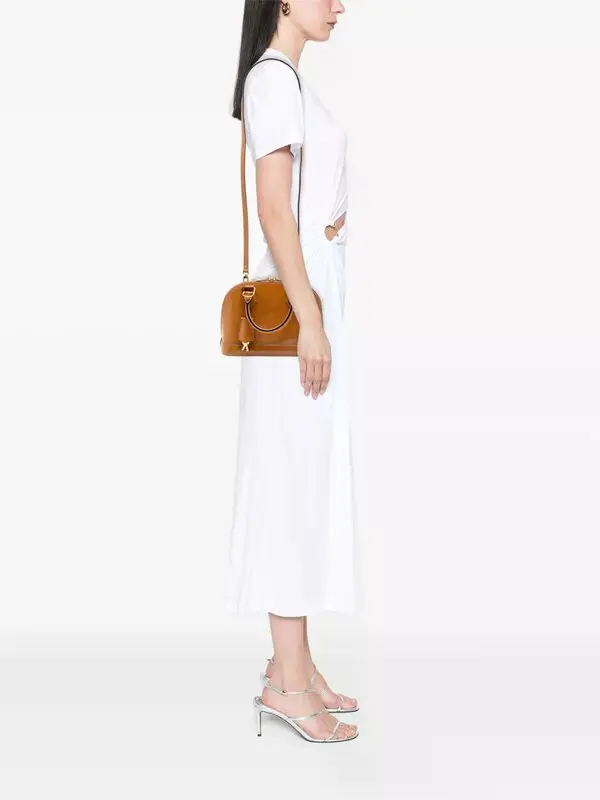 LOUIS VUITTON Monogram Vernis Alma Bb Satchel - Brown