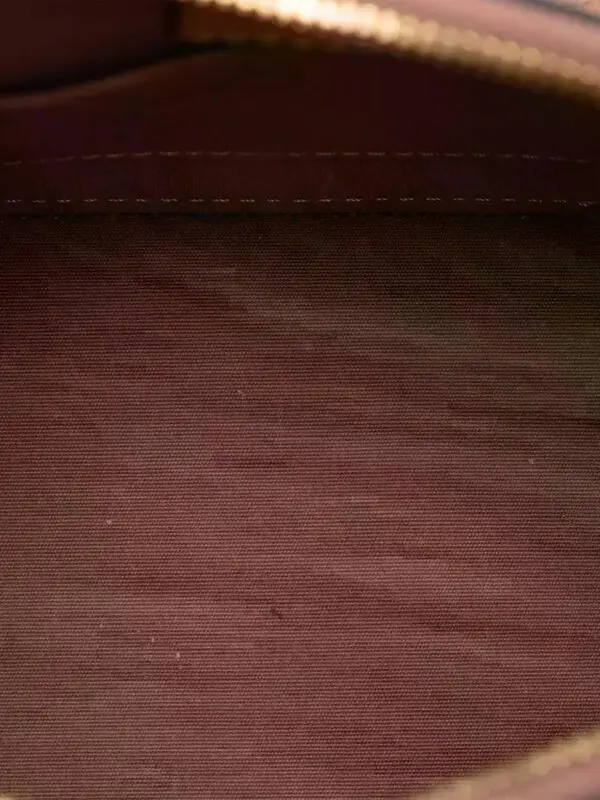 LOUIS VUITTON Monogram Vernis Alma Bb Satchel - Brown