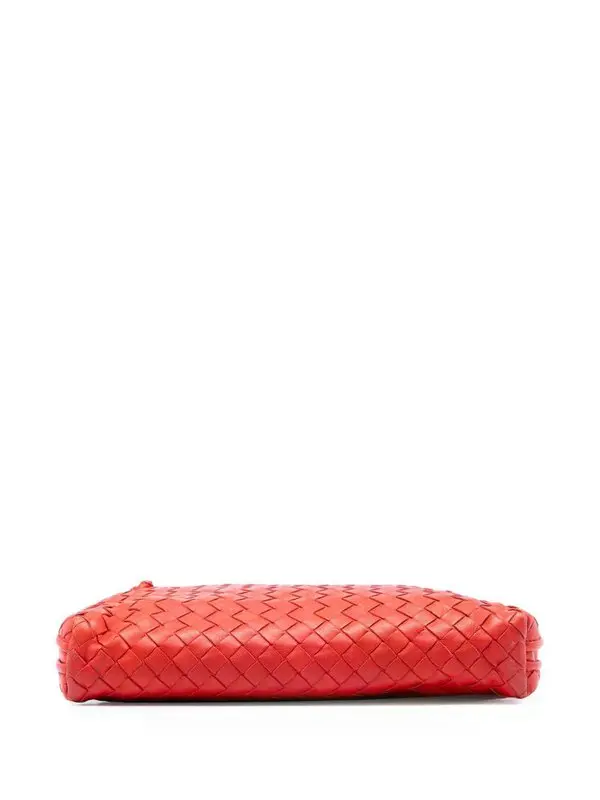 Bottega Veneta Nappa Intrecciato Nodini Crossbody Bag - Orange