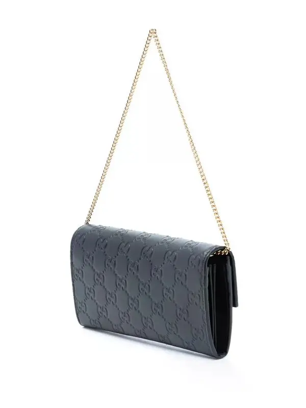 Gucci 2000-2015 Guccissima Padlock Wallet On Chain Shoulder Bag