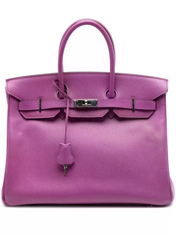 Hermès 2007 Epsom Birkin Retourne 35 Handbag - Purple