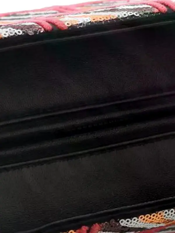 Dior Medium Patent Sequin Embroidered Lady Satchel