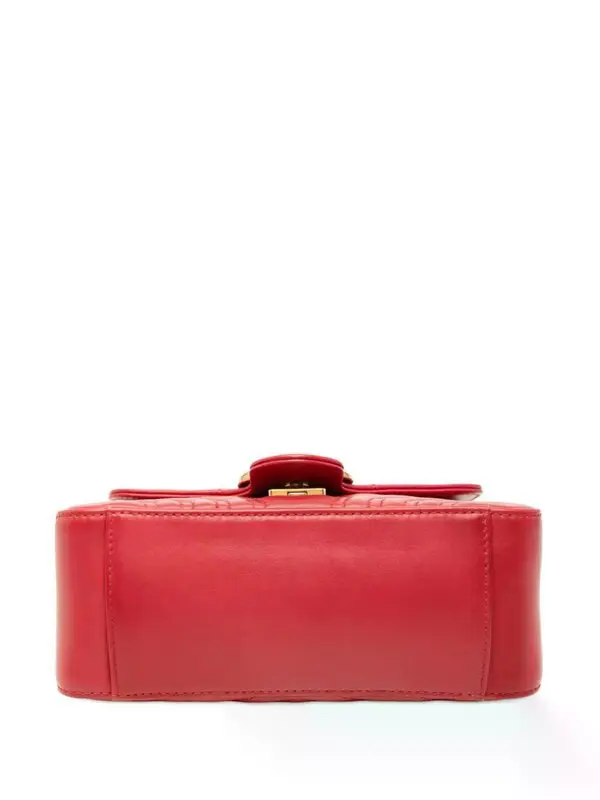 Gucci Matelasse Leather Top Handle Satchel - Red | Editorialist