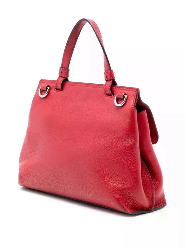 Gucci Leather Bamboo Daily Satchel - Red