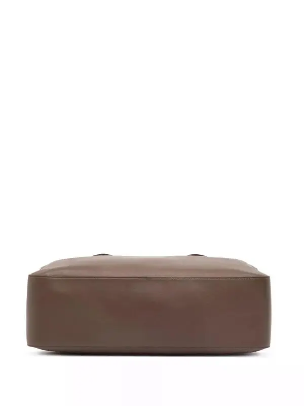 FERRAGAMO Leather Triple Zip Satchel