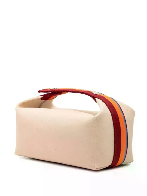 Hermès Toile Bride A Brac H Pavillon Case Vanity Bag - Red