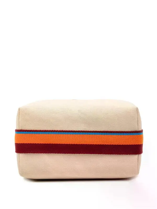 Hermès Toile Bride A Brac H Pavillon Case Vanity Bag - Red