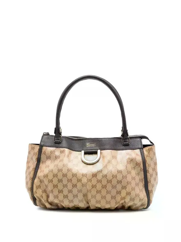 Gucci Gg Crystal Abbey D Ring Tote Bag - Neutrals