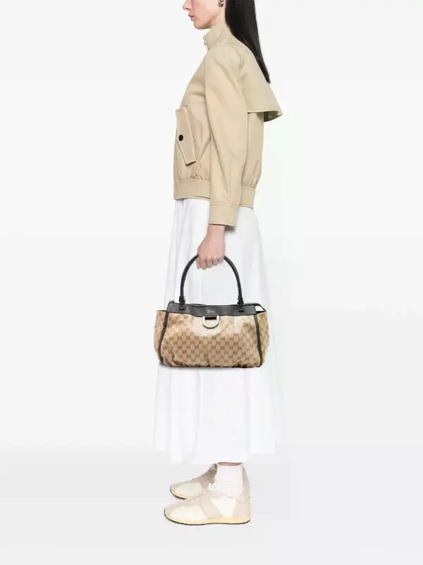 Gucci Gg Crystal Abbey D Ring Tote Bag - Neutrals