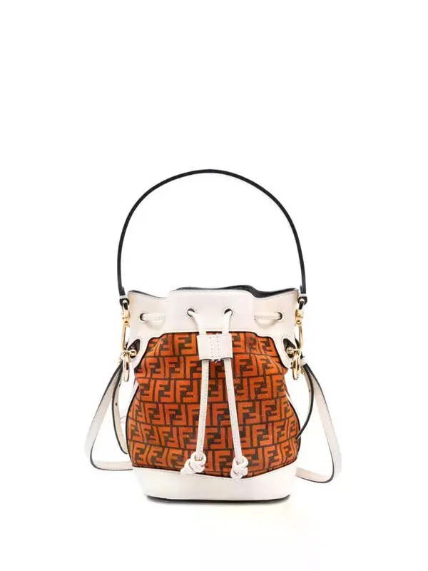 Fendi Mini Zucca Mon Tresor Bucket Bag - Orange