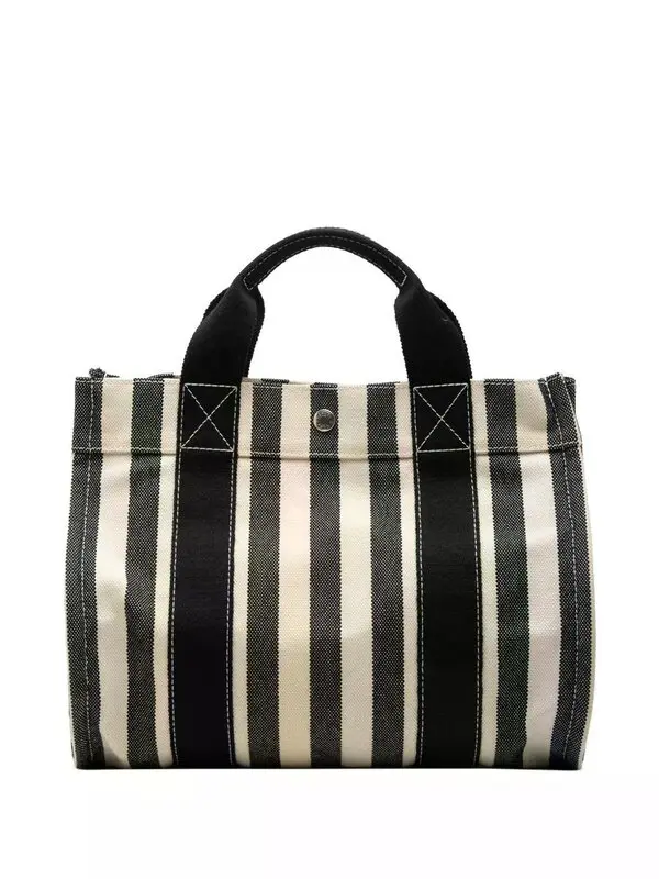 Hermès 20th Century Toile Cannes Pm Handbag